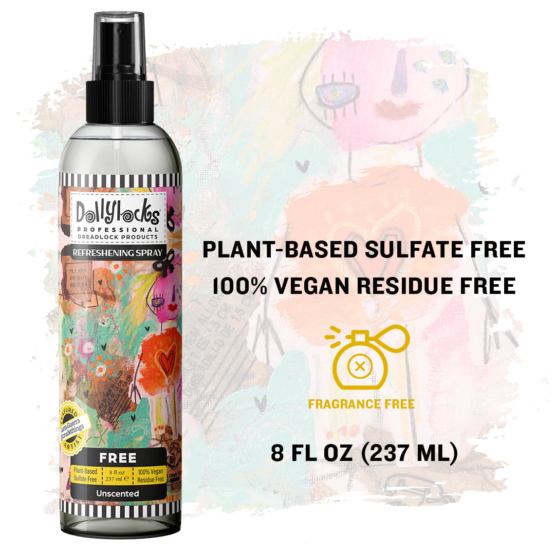 Dollylocks Plant-based Refreshening Spray | Unscented | Fragrance Free