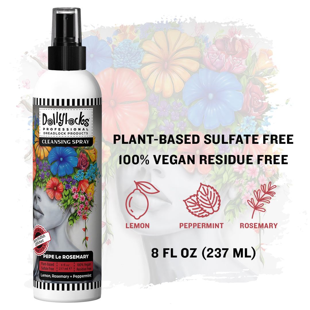 Dollylocks Cleansing Spray | Rosemary Peppermint Lemon | Pepe Le Rosem